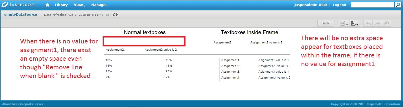 Vikis Blog Remove Empty Space In Jasper Reports