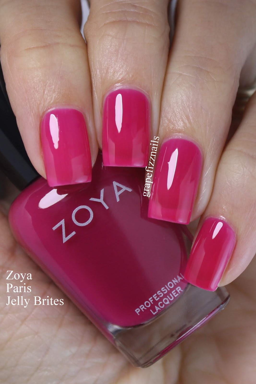 Grape Fizz Nails: New! Zoya Jelly Brites, Swatches and Review