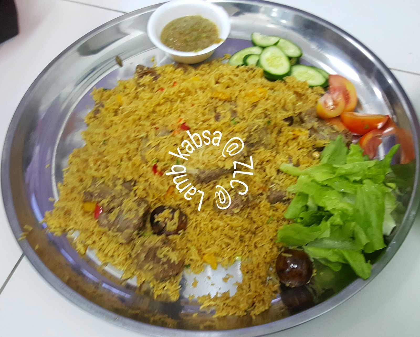 ZULFAZA LOVES COOKING: Iftar 6: Nasi Arab Kabsa kambing (Lamb Kabsa Rice)