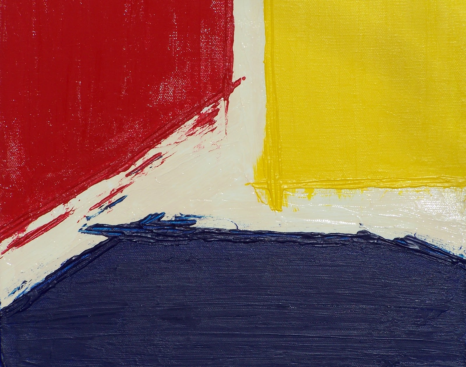 Canvas+Color=Art: New Painting: No. 3, The Primary Triad. Tile Series