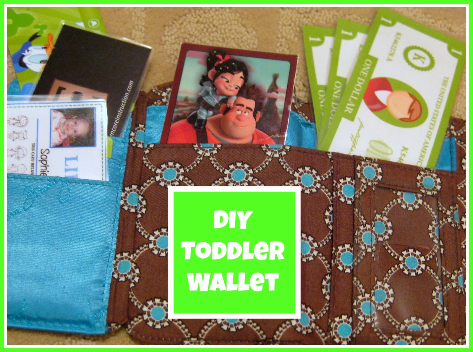 DIY Toddler Wallet - The Activity Mom