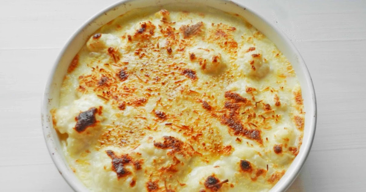 Cocinando en casa: Coliflor con bechamel gratinada