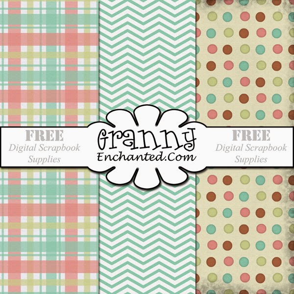 GRANNY ENCHANTED'S BLOG: Free Digital Scrapbook Paper Pack: 65b