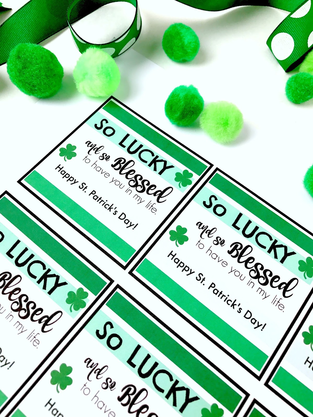 michelle paige blogs: St. Patrick's Day Lucky and Blessed Printables