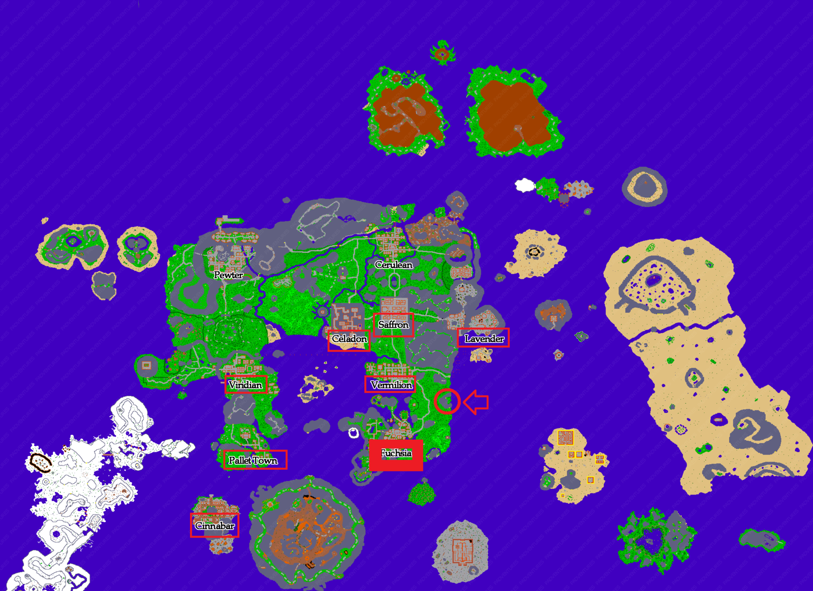 Todos os Tutoriais De Poketibia: Mapa do Pokemon Venetta