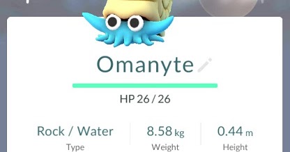Pokemon Go: Omanyte
