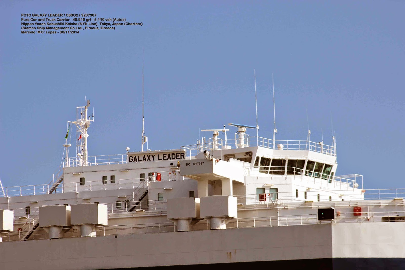 Santos Shiplovers: PCTC Galaxy Leader / C6SO2 - Capacitado para 5.110 ...