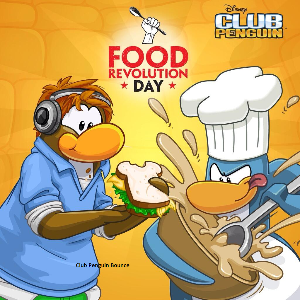 Club Penguin Bounce: Food Revolution Day - Club Penguin
