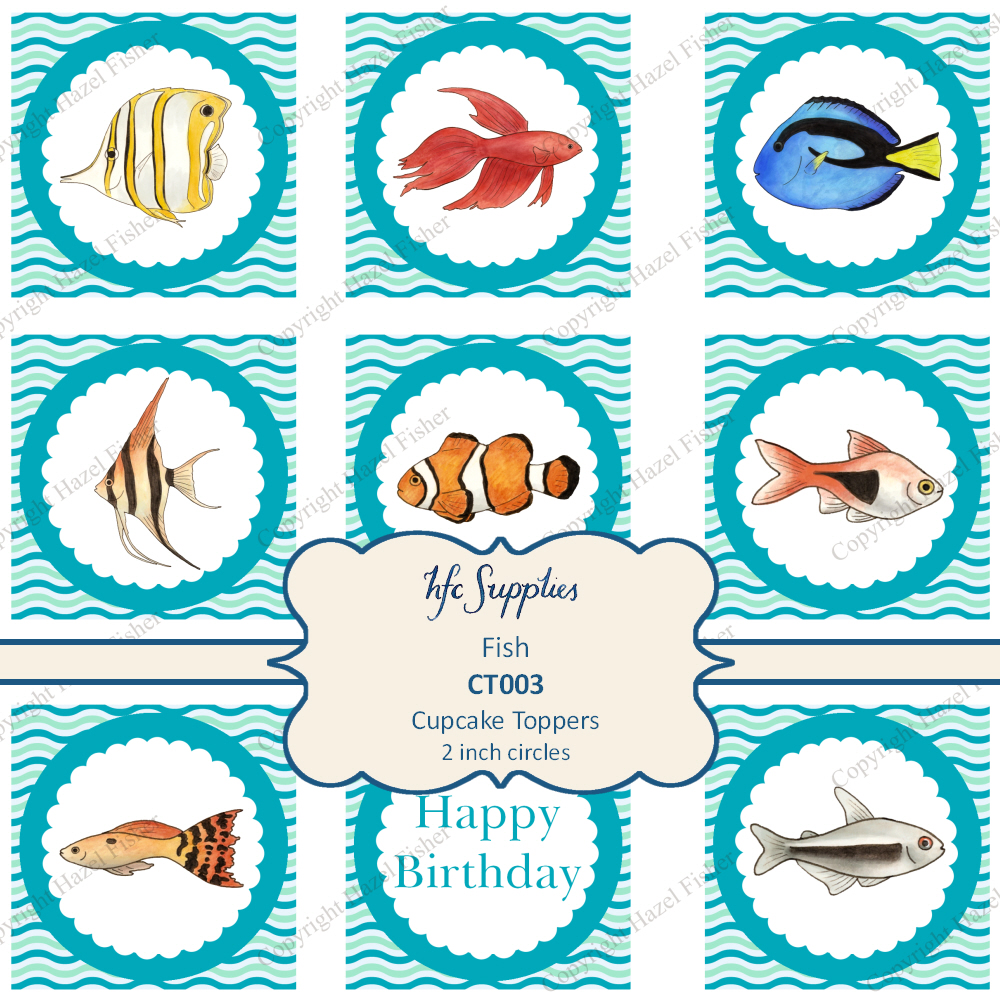 Hazel Fisher Creations: New Fish Printables!