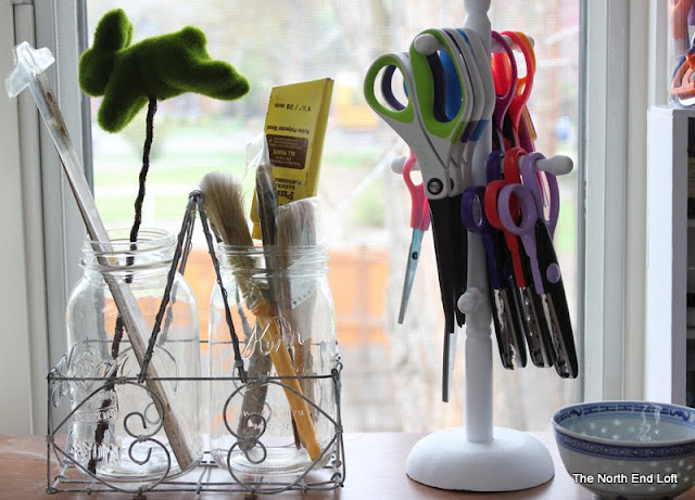 The North End Loft: Scissors Storage