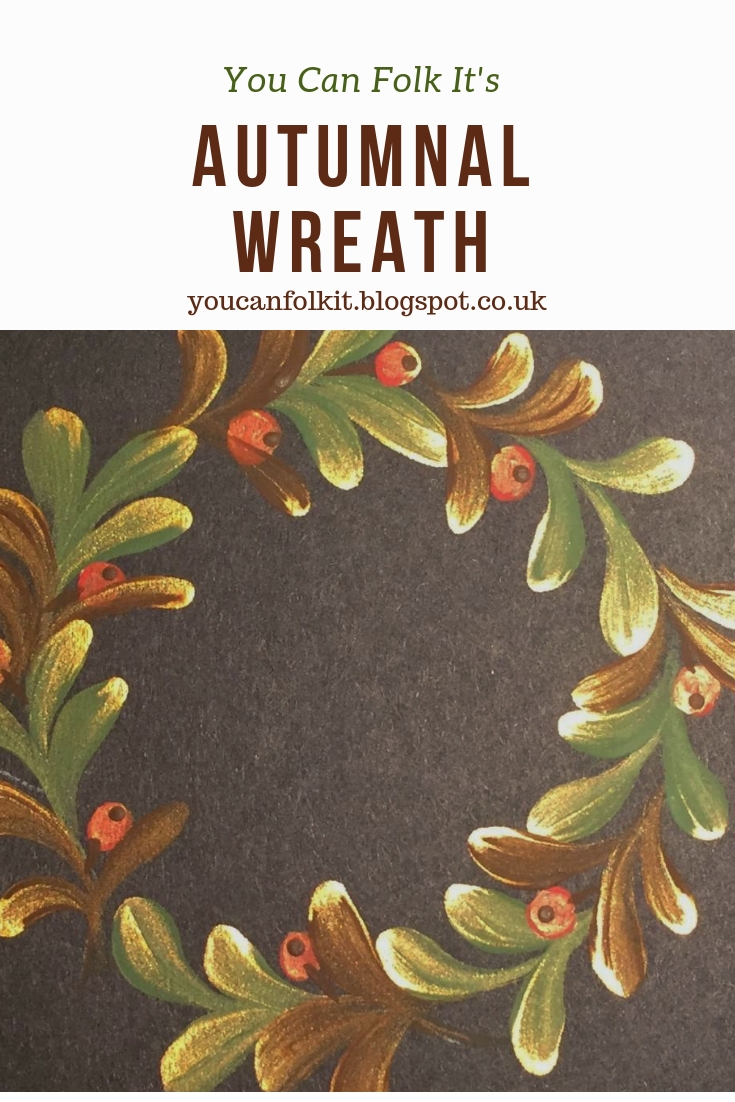You Can Folk It!: Paint your own Autumnal wreath in 5 simple steps