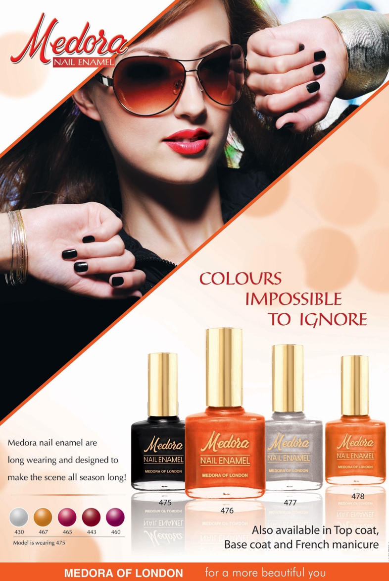 Advertising in Pakistan: Medora NAIL ENAMEL | COLOURS IMPOSSIBLE TO IGNORE