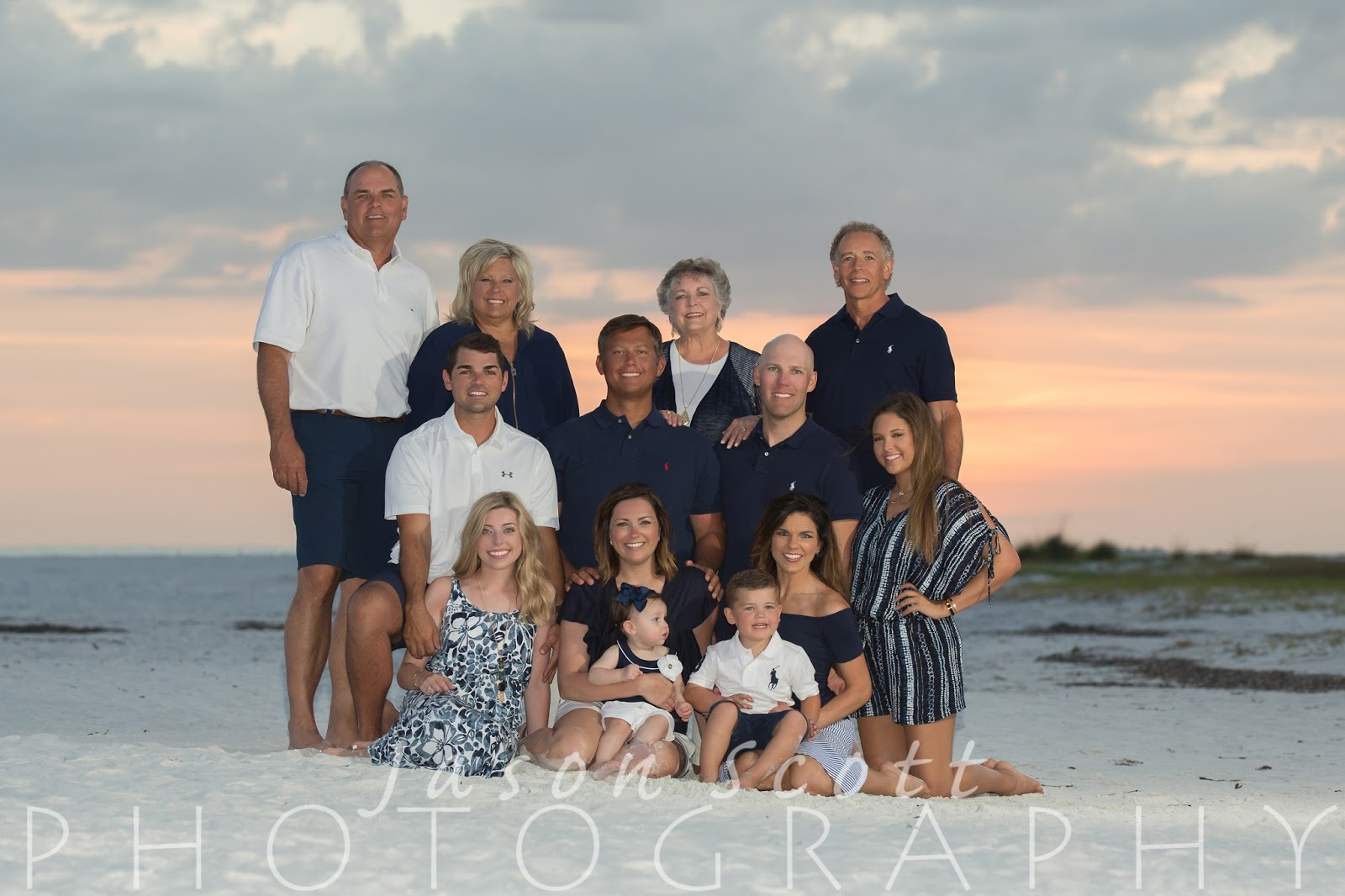 Siesta Key Beach Portraits - Carlock Family | Jason Scott Photography