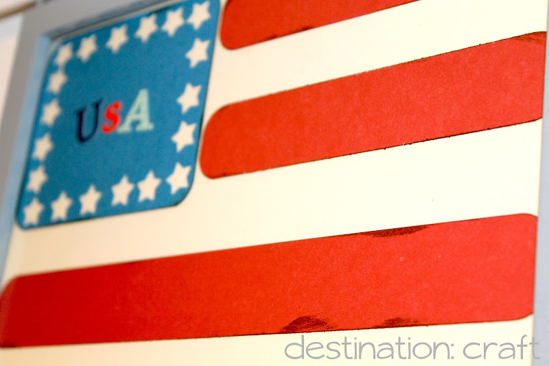 Destination: Craft: Framed American Flag