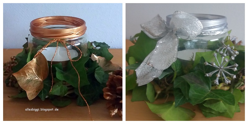 Bärbel bloggt: Tutorial Efeukranz und Windlichter