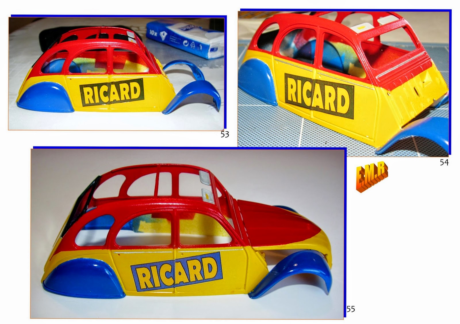 En Modèle Réduit: 2 CV "RICARD" Tamiya ech 1/24