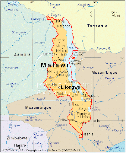 MAPA DE MALAUI