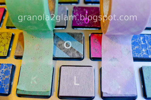 Granola To Glam: DIY Colorful MacBook Washi Tape Keyboard Tutorial
