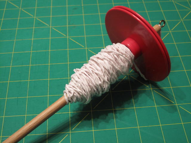 just create every day: wrapping tissue paper yarn