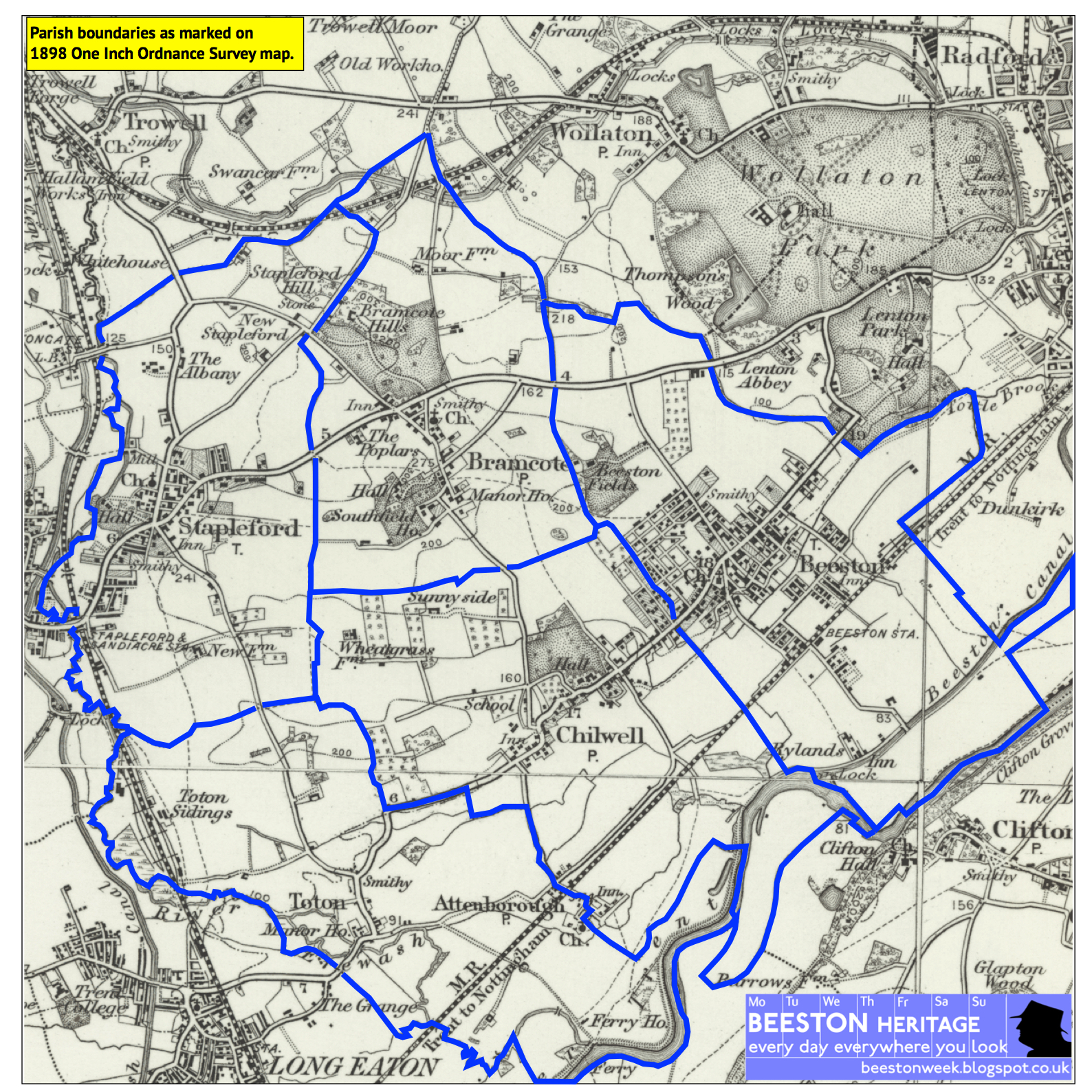 Beeston Week: South Broxtowe Borough boundaries compared