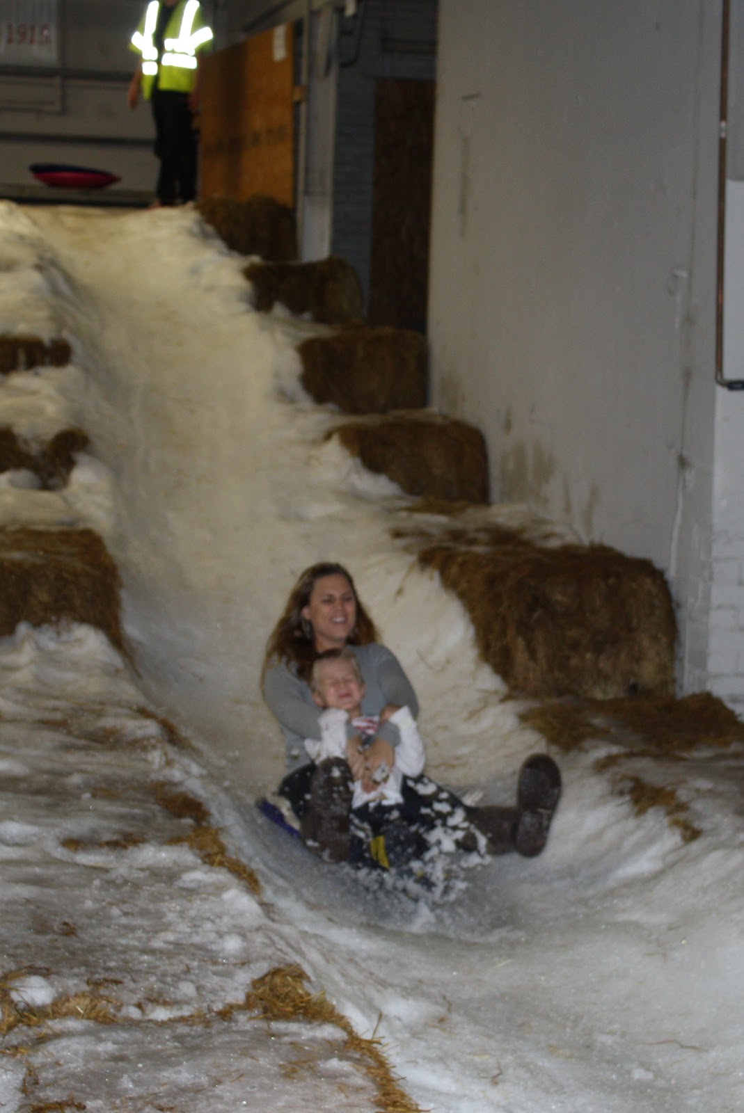 Short bus to minivan: Indoor Sledding in Martinez