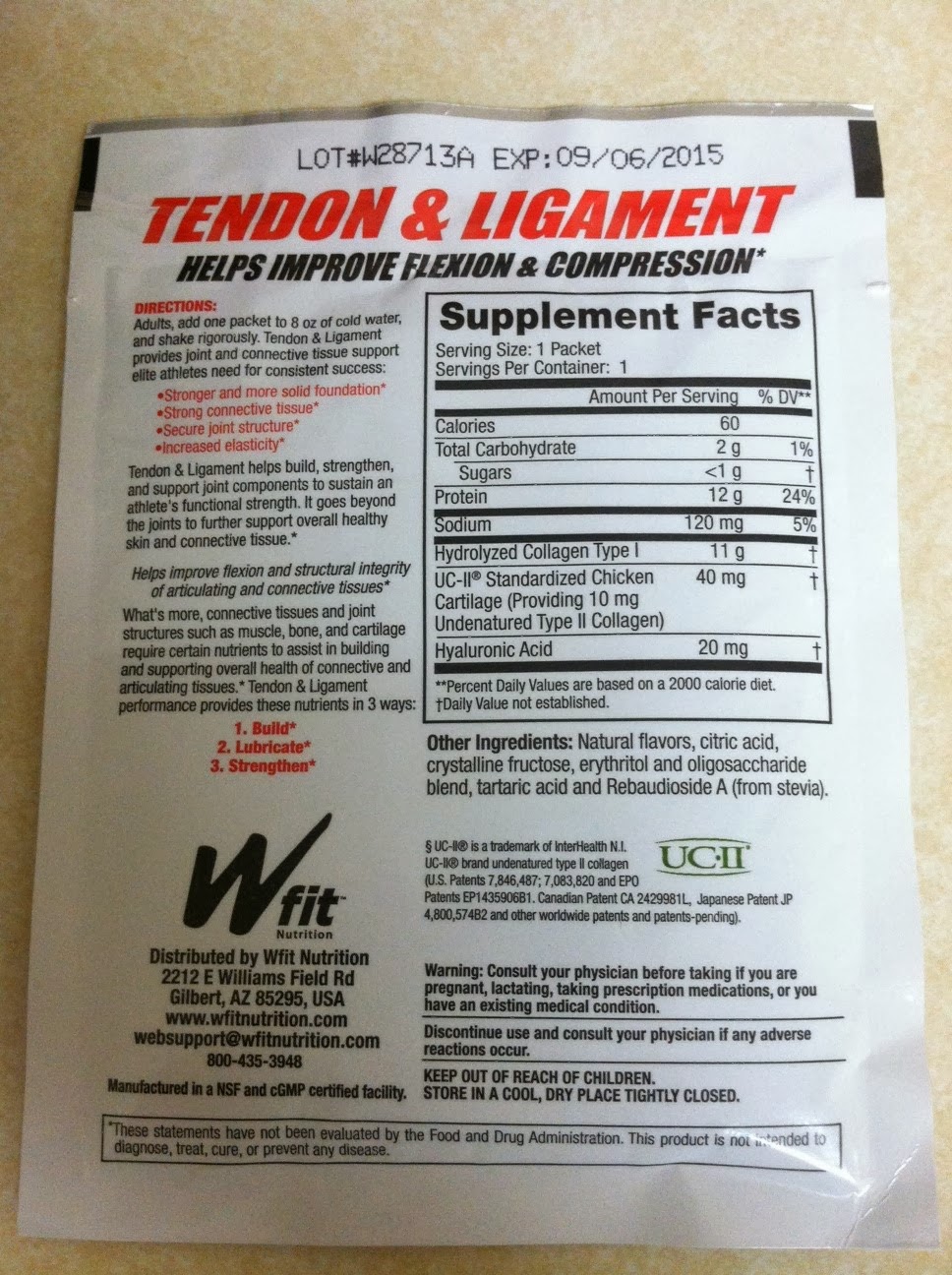 EmpowerMoms: Wfit nutrition Review of Tendon & Ligament Joint Support ...