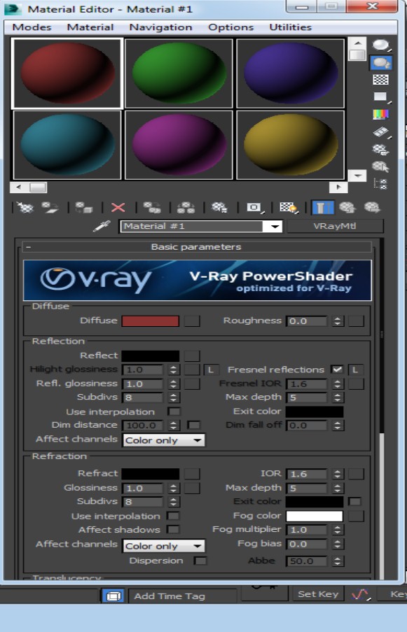 Thông số cơ bản trong Vray MTL ~ Trung tâm dạy thiết kế đồ họa