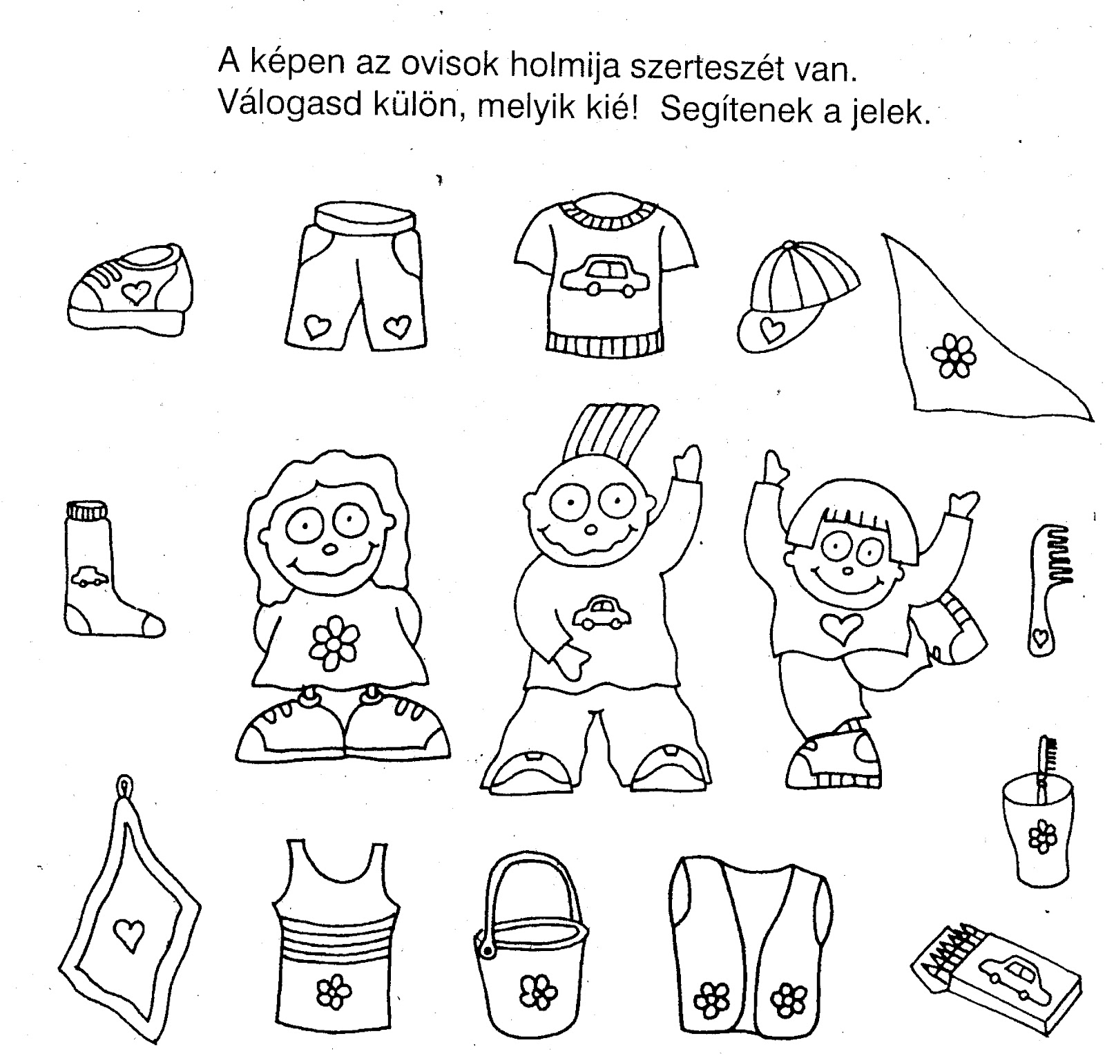 Nyomtatható feladatlapok II. - Ovisélet