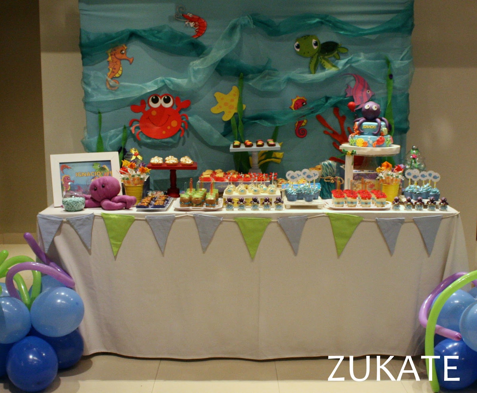 FIESTA BAJO EL MAR PARA IGNACIO | ZUKATE