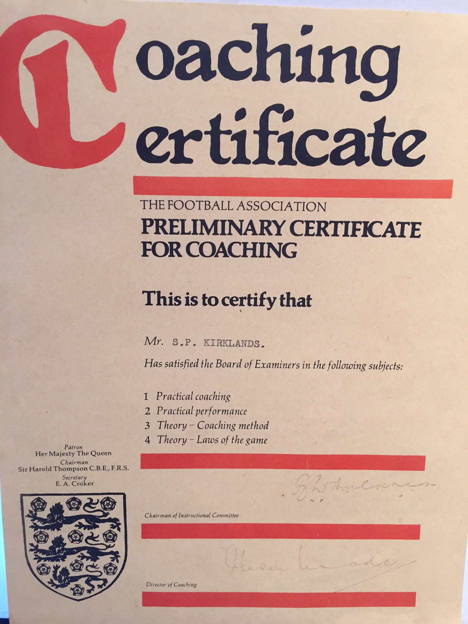 Kirki Blog: Forty years of coaching and coaching education - part 1