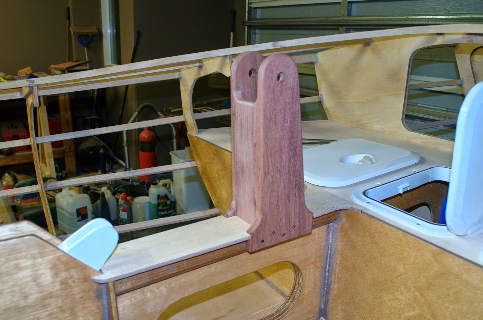 Suzy's Blog: Inner deck supports, two goes at a mast tabernacle, and ...