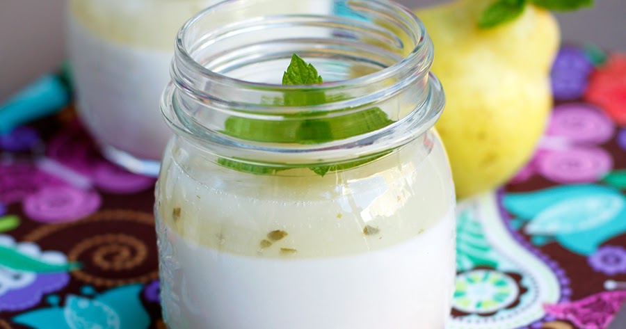 Nourish me lovingly: Minted pear panna cocco (GAPS)