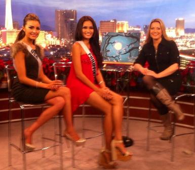 Janine Tugonon Guests in FOX5 Las Vegas Talk Show, Does a Commercial ...