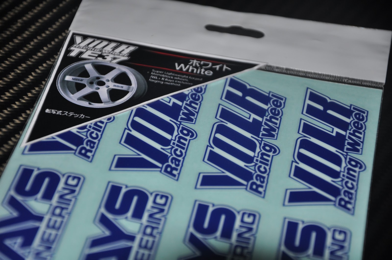 Volk Rays Racing TE37 - White Colour Sticker