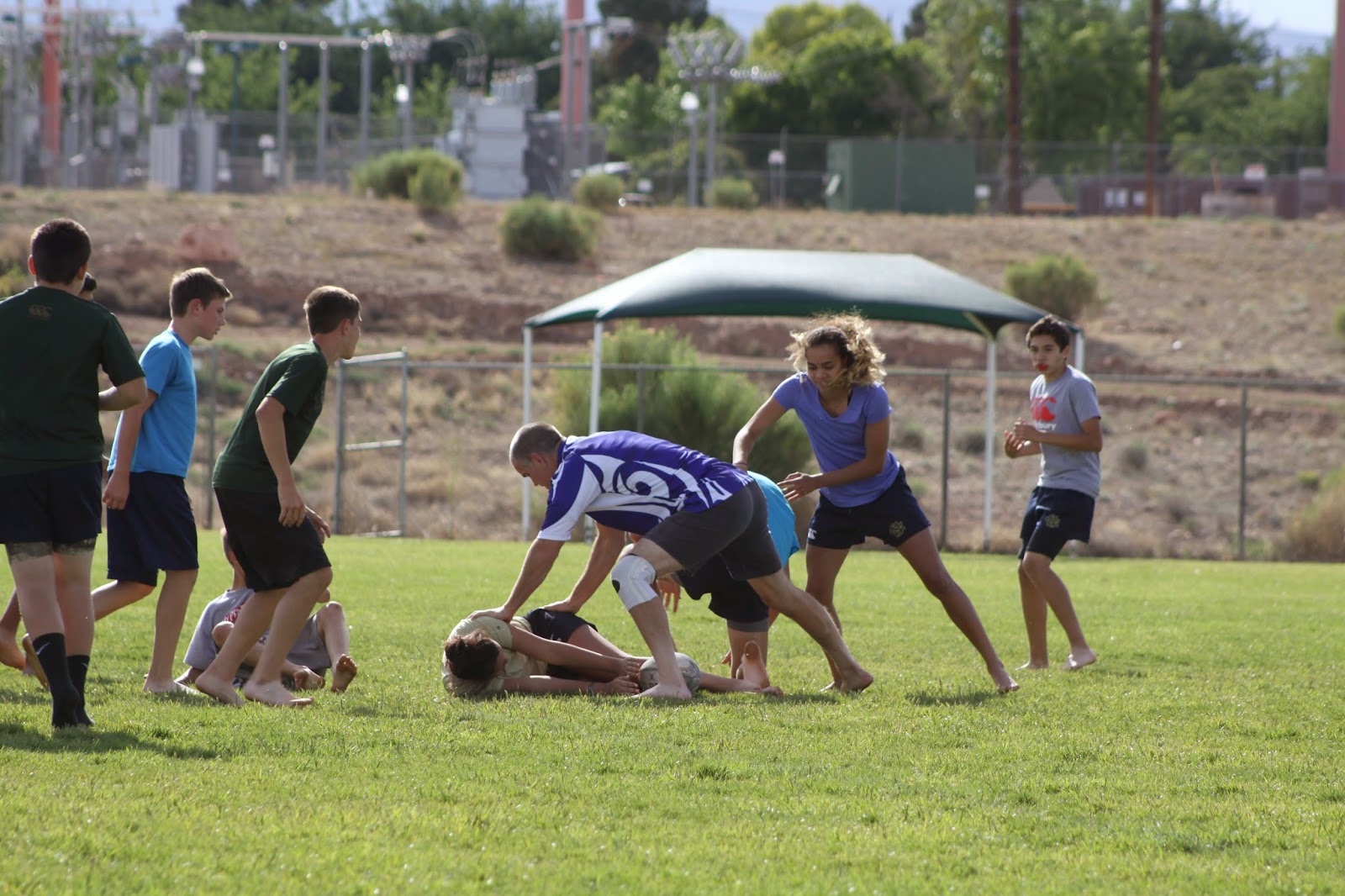 Snapshots of Snow Canyon Rugby: Barefoot Game