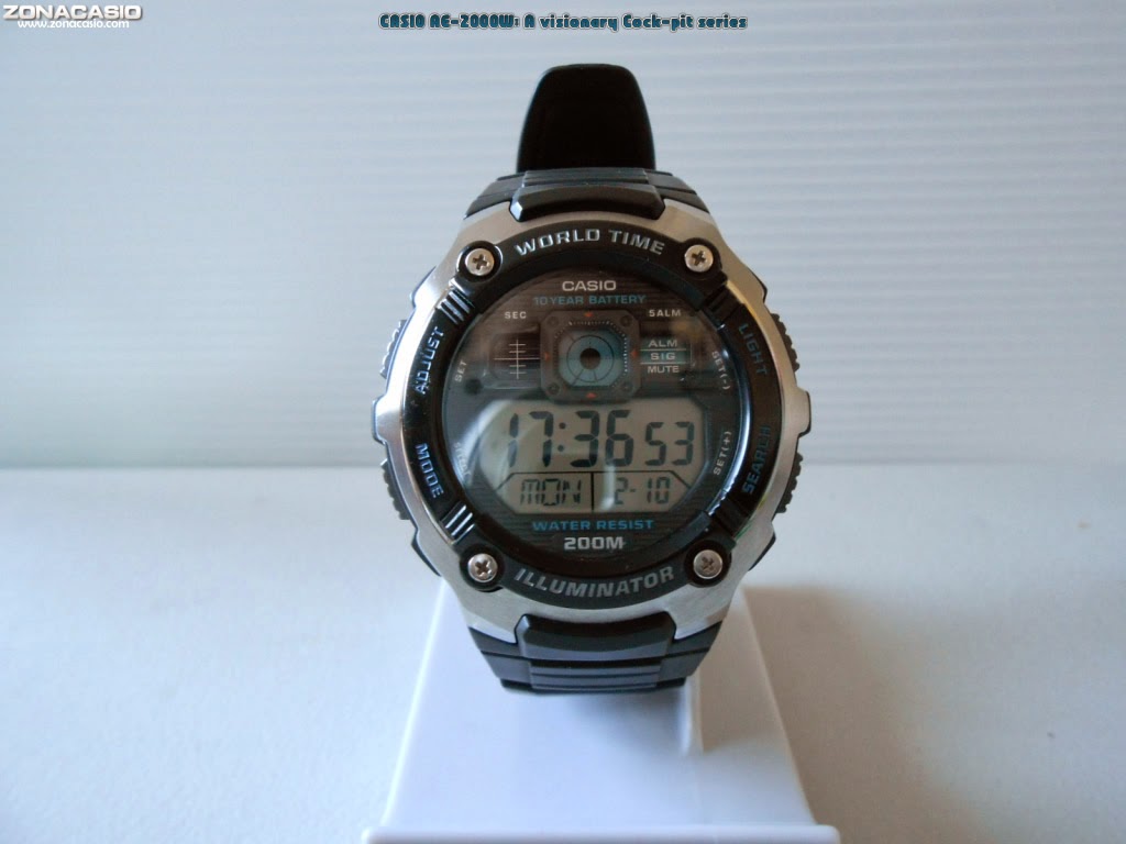 Zona Casio: Prueba: Casio AE-2000W. Un reloj de altos vuelos