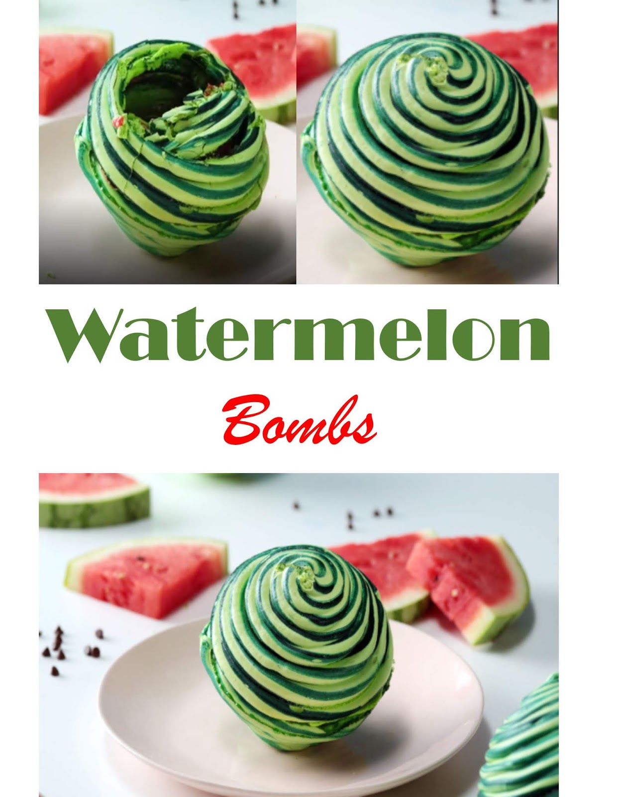 346 Reviews: THE BEST EVER #Recipes >> Watermelon Bombs - ....