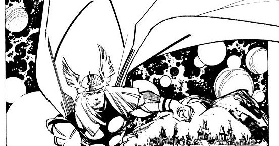 Marvel Comics of the 1980s: Thor on the Bifrost by Walt Simonson