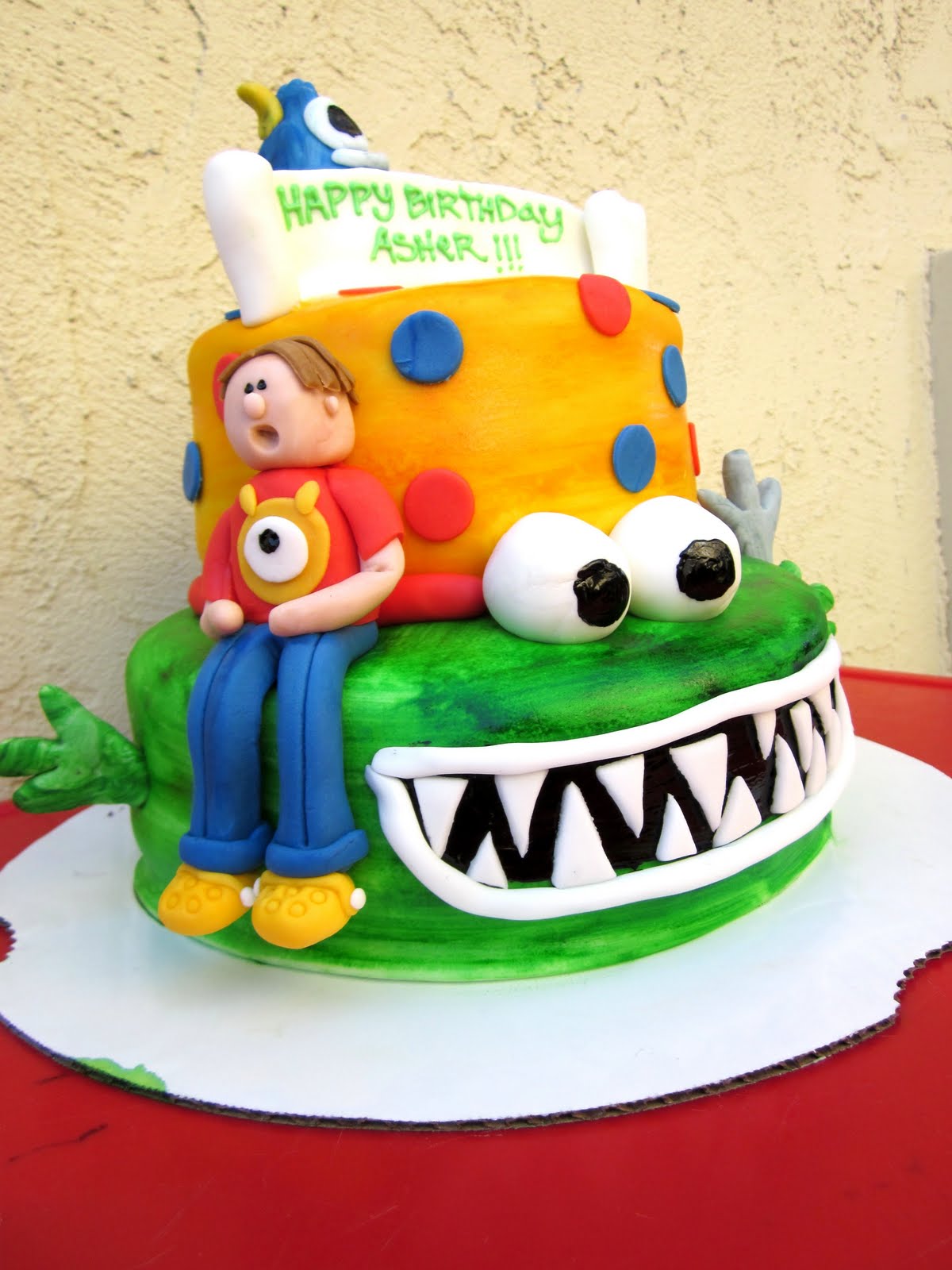 amy gorton cakes: Asher's Monster Cake