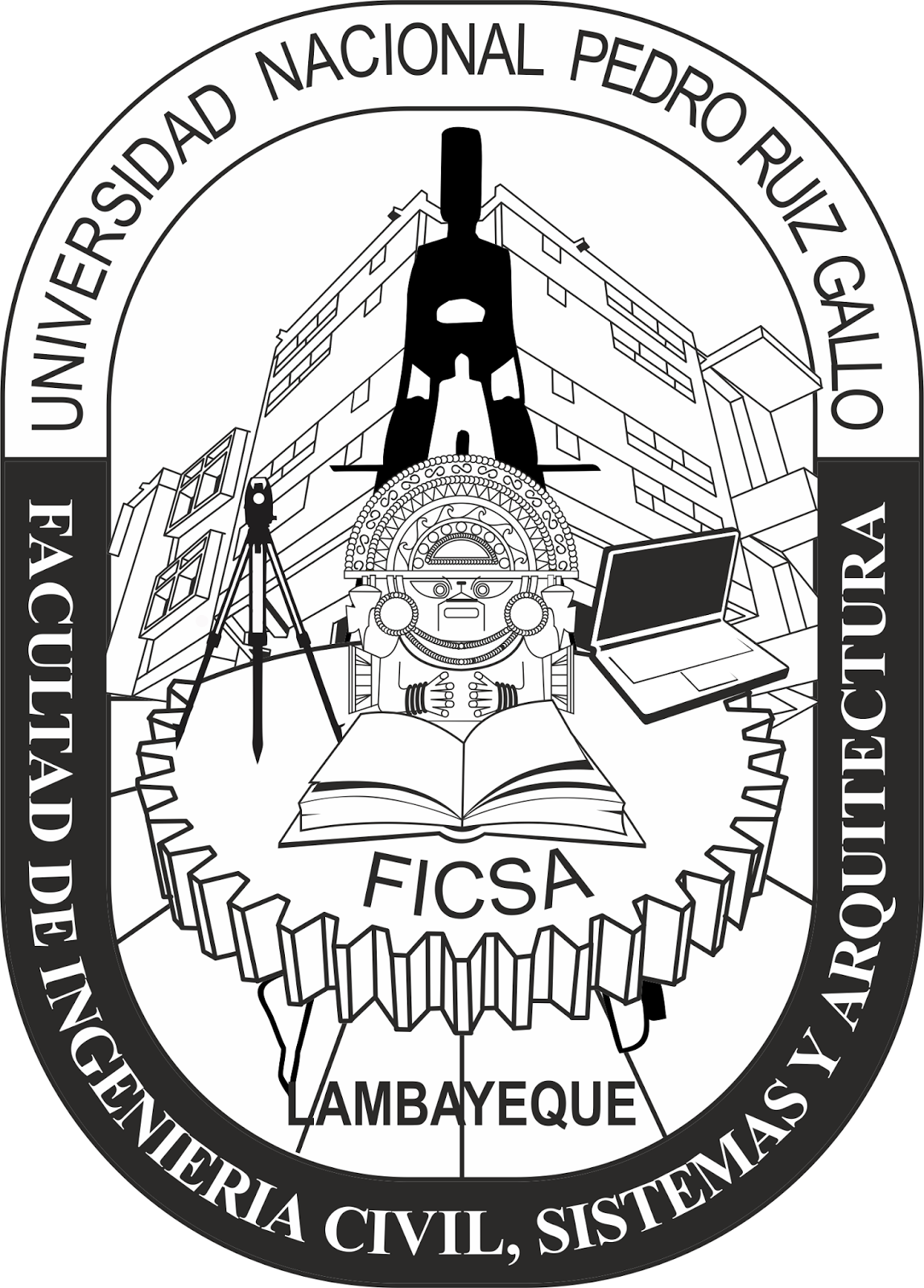 MochilaNegra: Logo FICSA UNPRG - vectorial corel + png