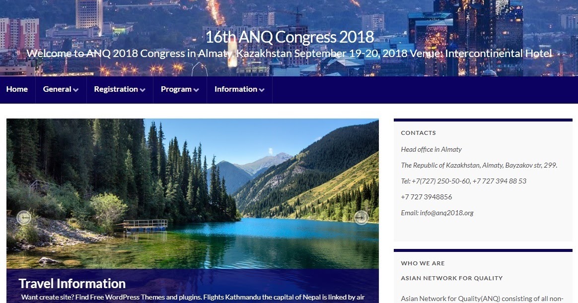 Quality Alchemist (品質煉金術師): ANQ Congress 2018 Almaty, Kazakhstan