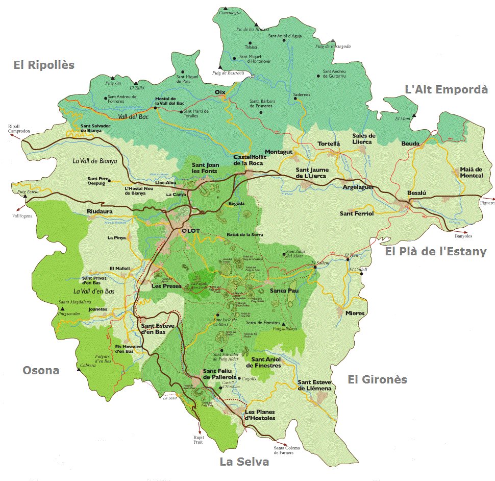 Guia turística per la Garrotxa: La Garrotxa a Catalunya i a Girona ...