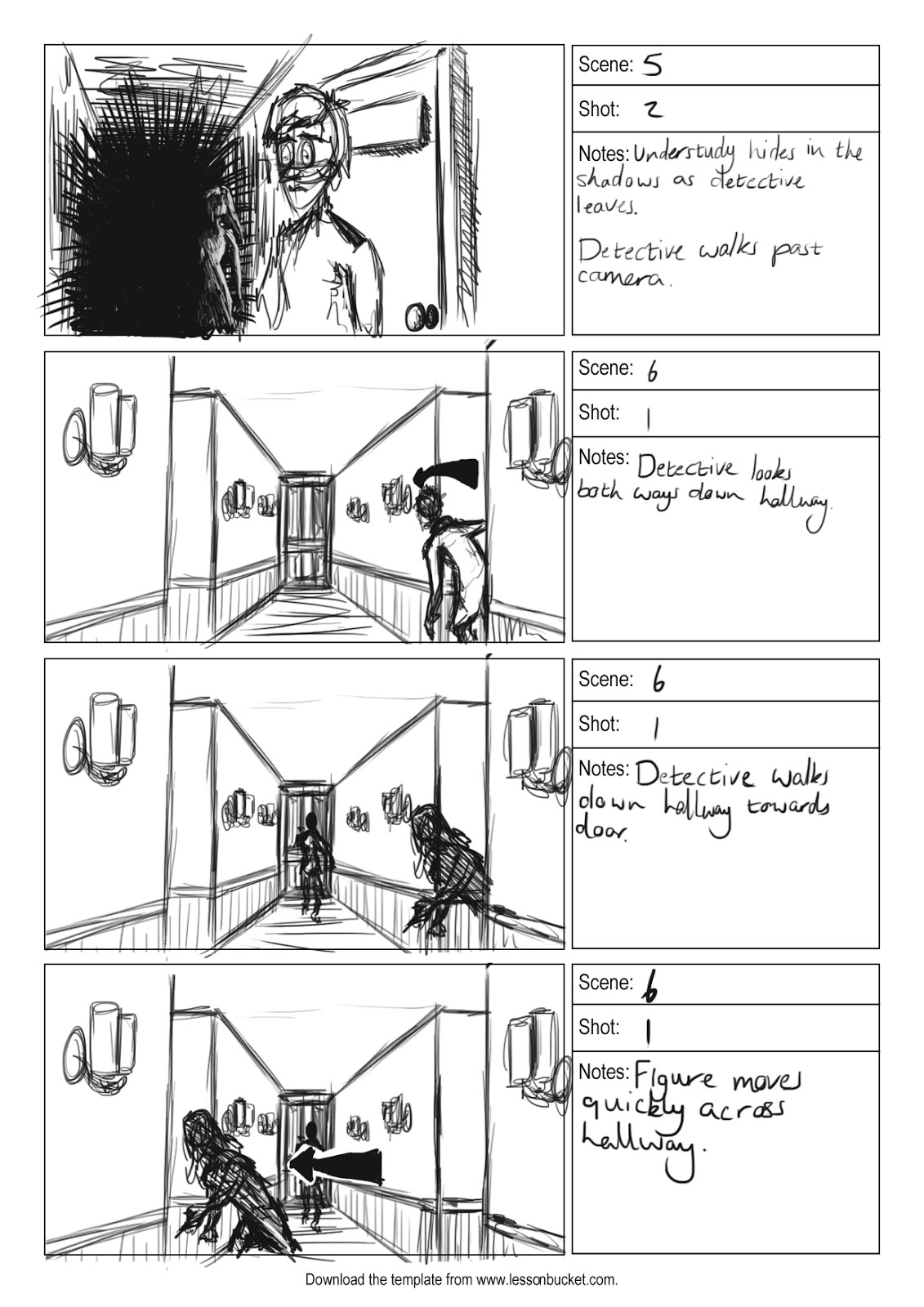 From Script to Screen | Storyboard - Michael Brook - BA (Hons) Computer ...