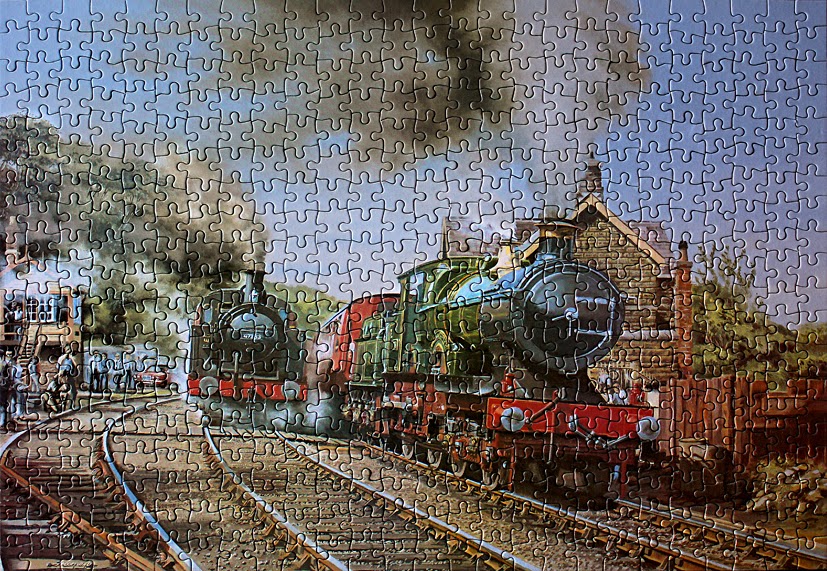 STEAM TRAINS AND JIGSAW PUZZLES: Two more from Gibsons and Barry Freeman