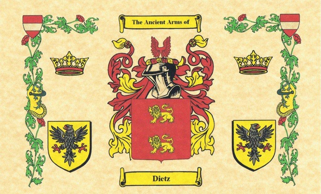 The Wiltsey Way: Dietz Family Crest and Origin