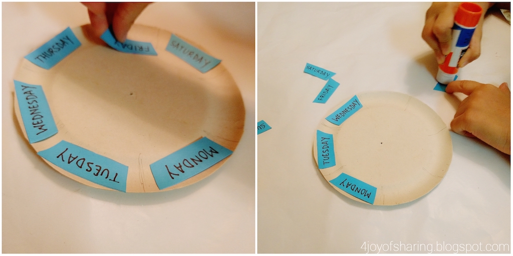 Paper Plate Wheel Calendar - The Joy of Sharing