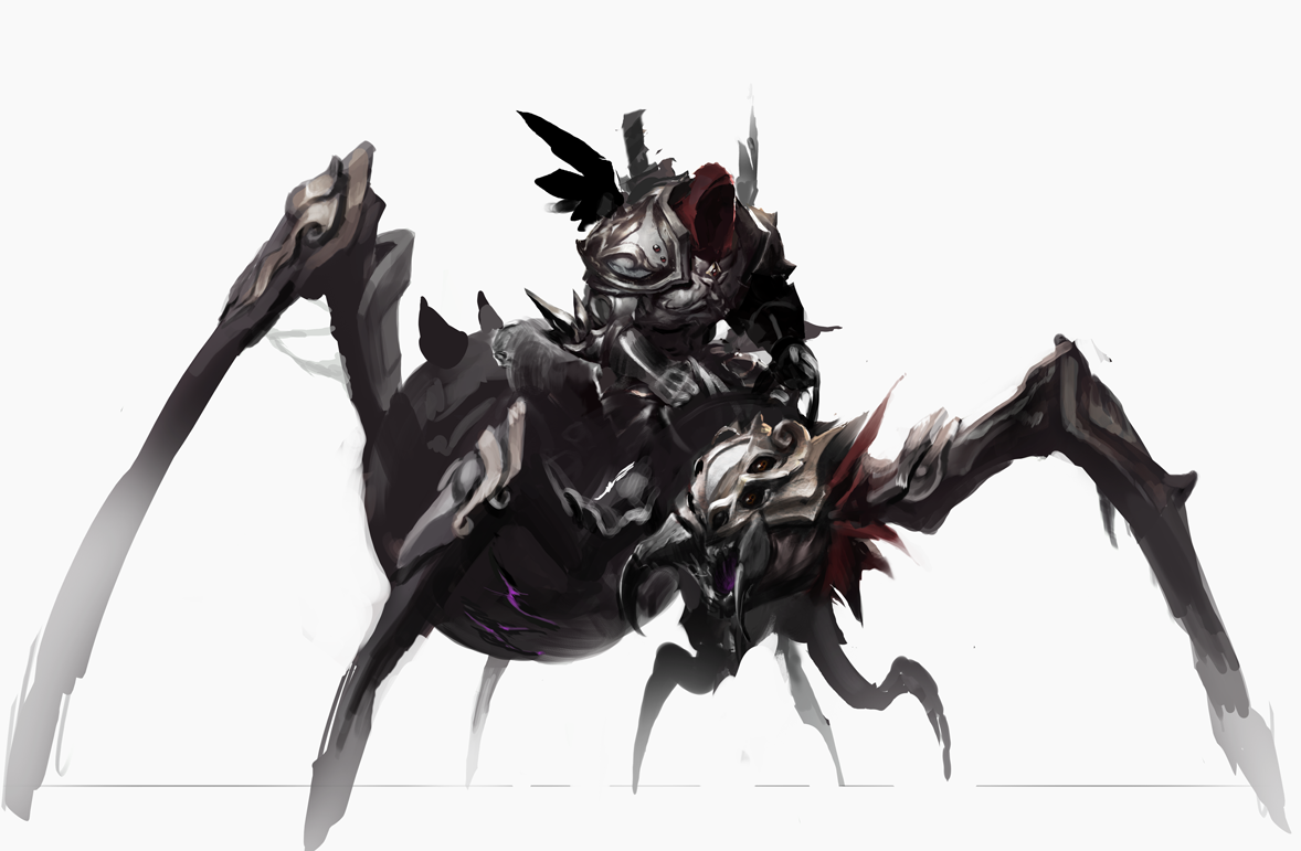 art of EDGAR: Arachnid Warrior WIP (Demo for Kalen's Class)