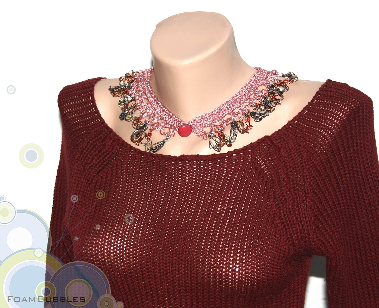 Coliere gulere crosetate | FoamBubbles