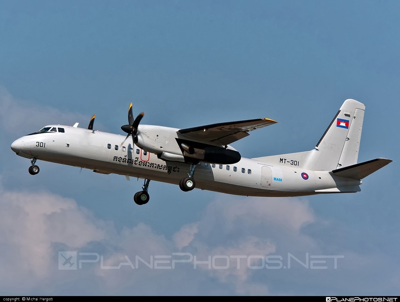 DEFENSE STUDIES: Xian Delivered 2 MA-60 Aircraft to Cambodia
