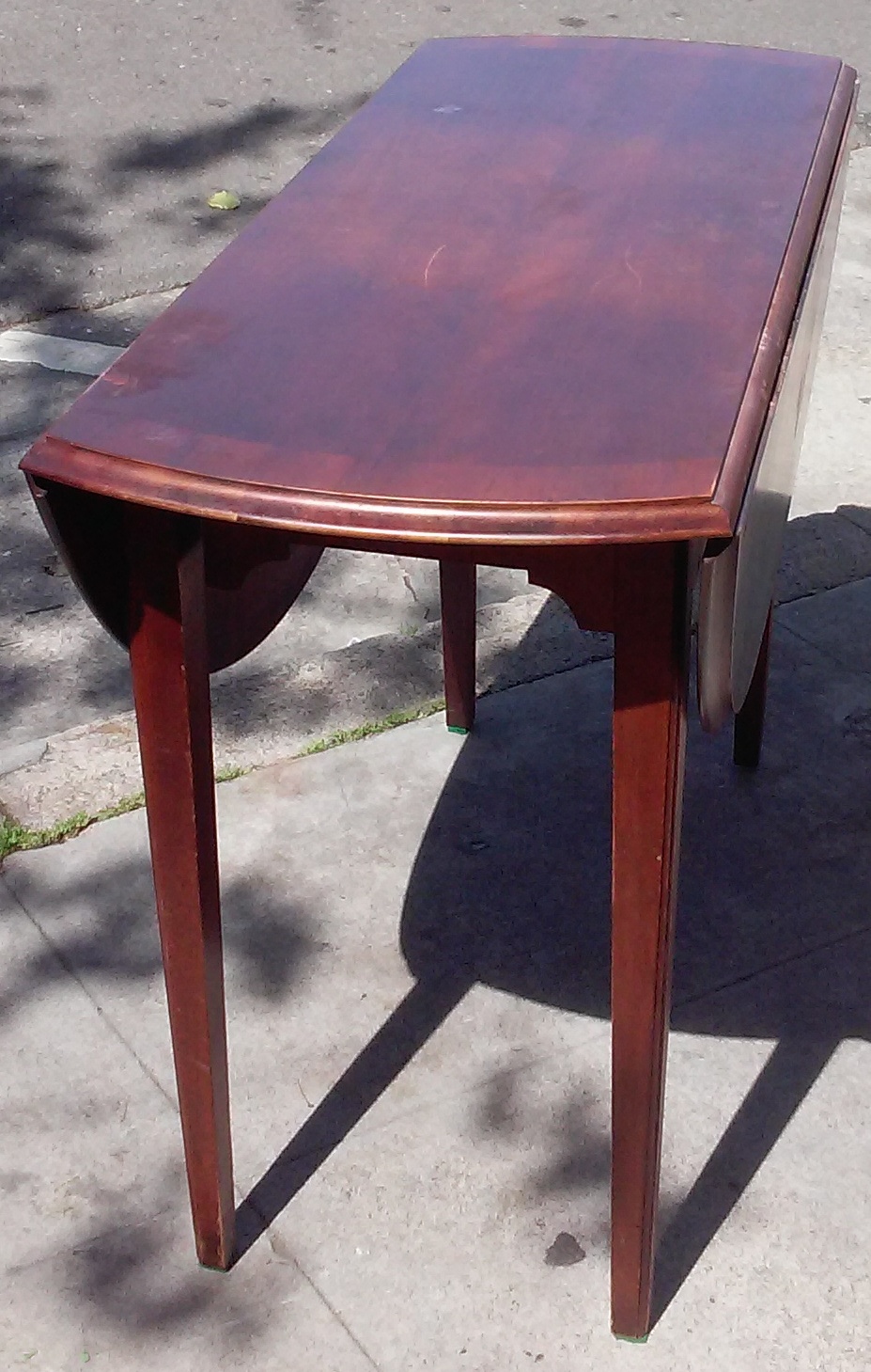 UHURU FURNITURE & COLLECTIBLES: SOLD #13609 Cherry 18" x 44" (expands ...